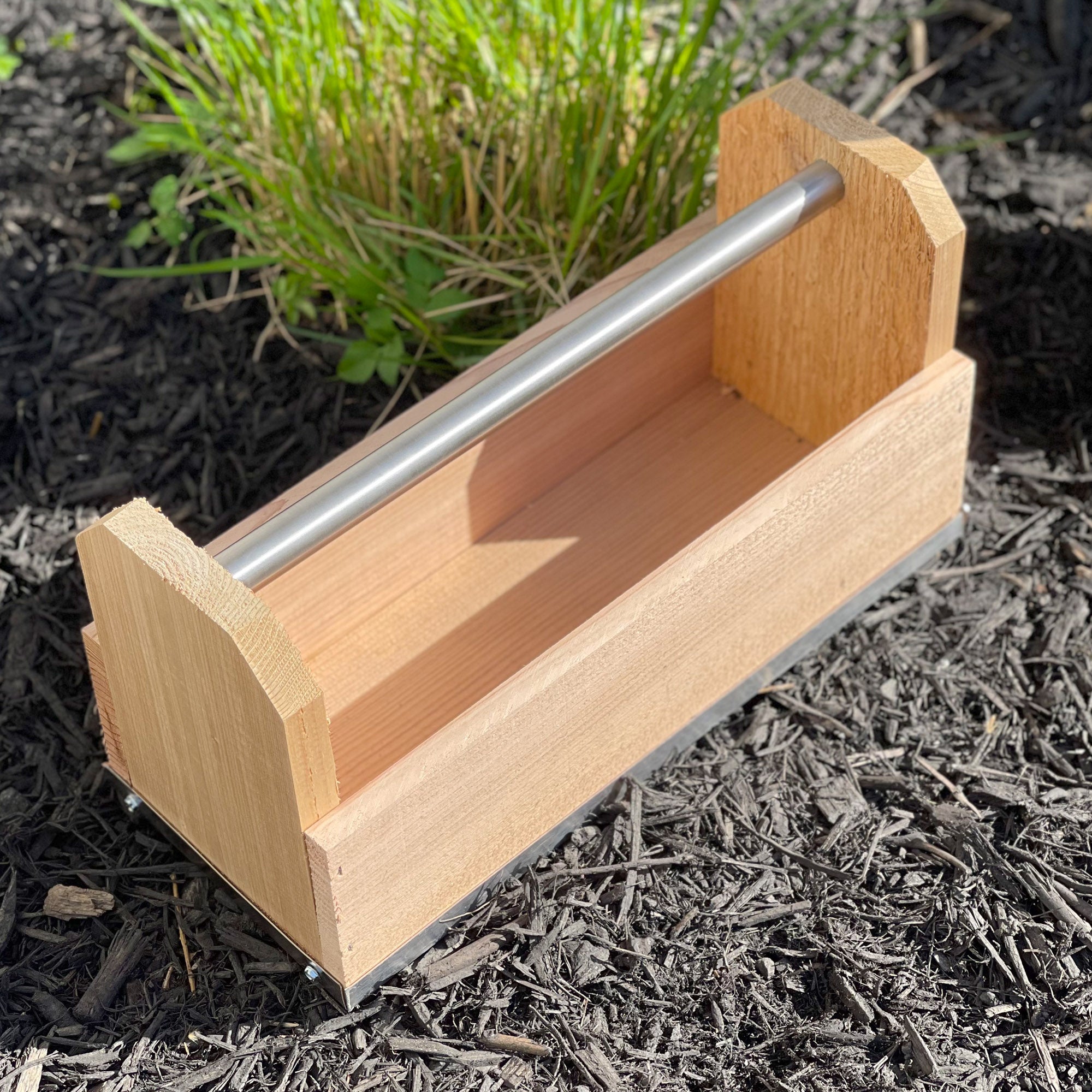 Garden Caddy - Cedar Tool Box with Handle - Raw Rutes
