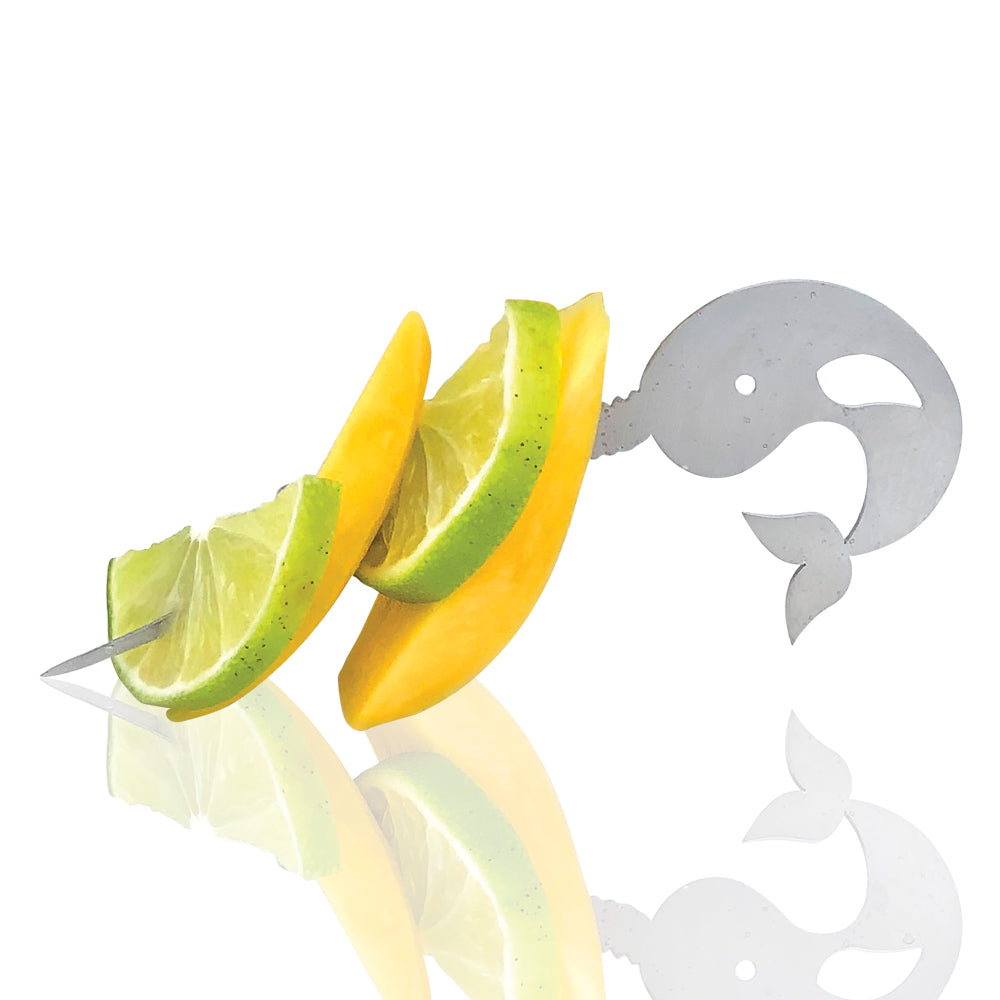 Nifty Narwhal - Stainless Steel Cocktail Picks for Mojitos - Raw Rutes